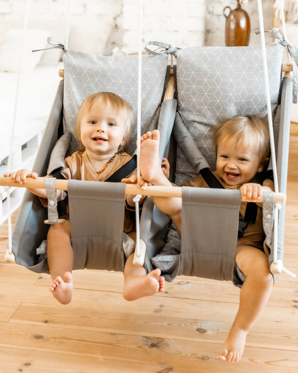 Indoor Cotton & Wooden Swings for Kids – Safe Hanging Seats, Easter gift